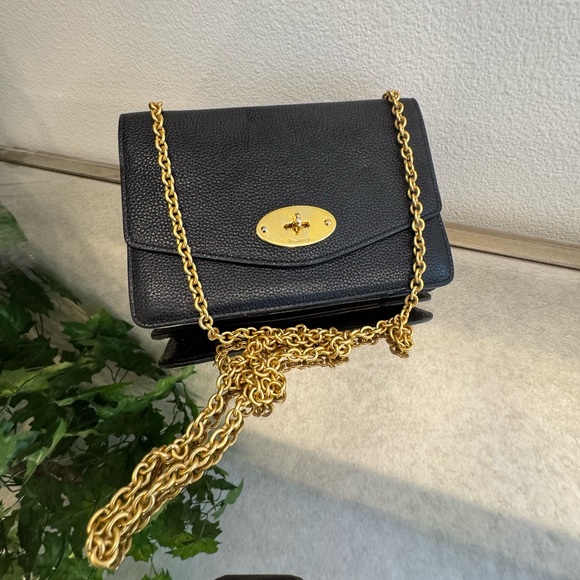 Mulberry | Bags | Mulberry Darley Small Black Classic Grain Leather ...